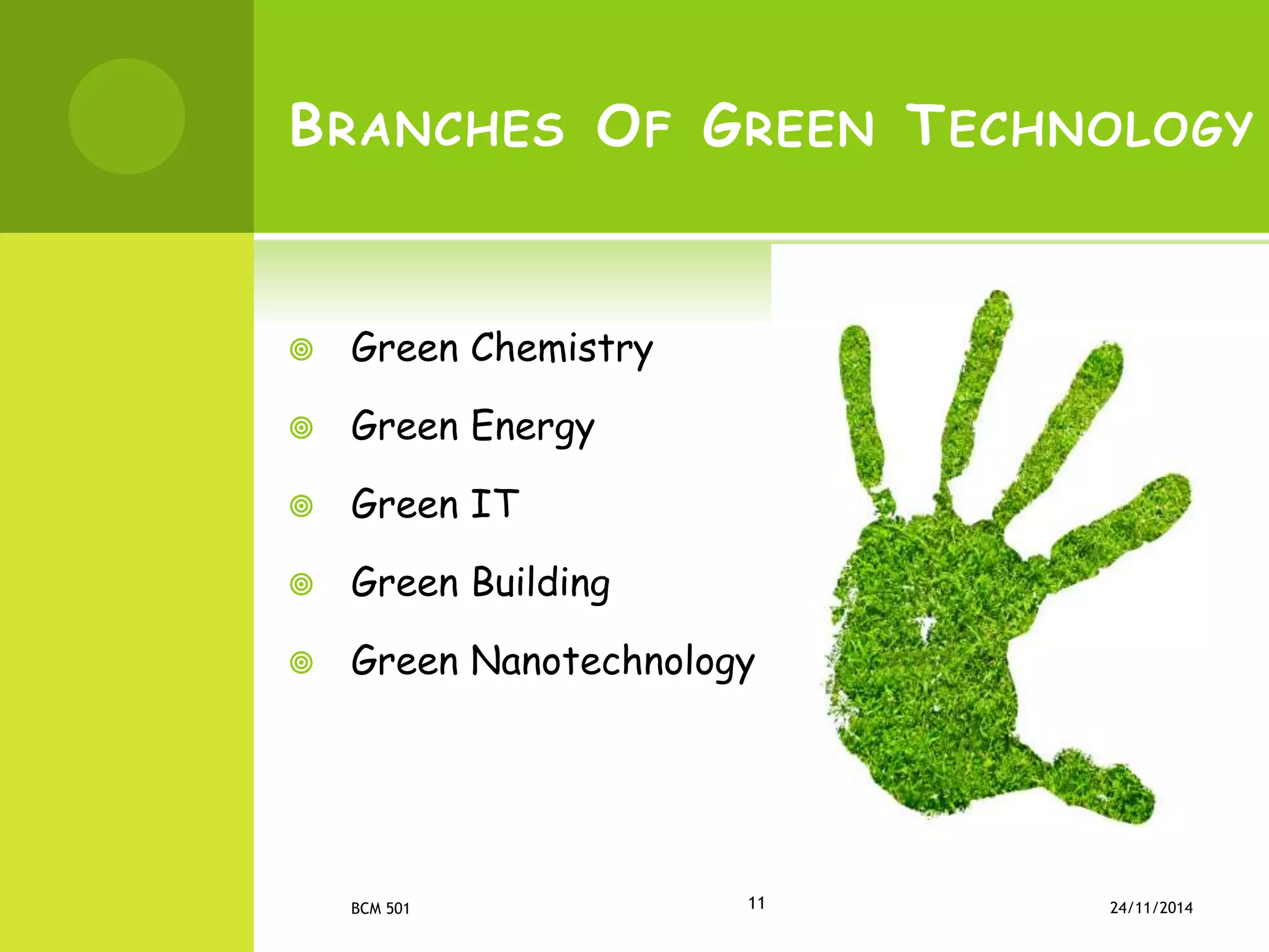 Green technology | PPTX