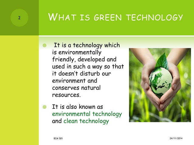 Green technology | PPTX