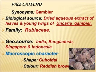 Pale catechu.. | PPTX