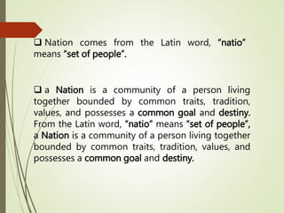 Nation, State & Government | PPTX