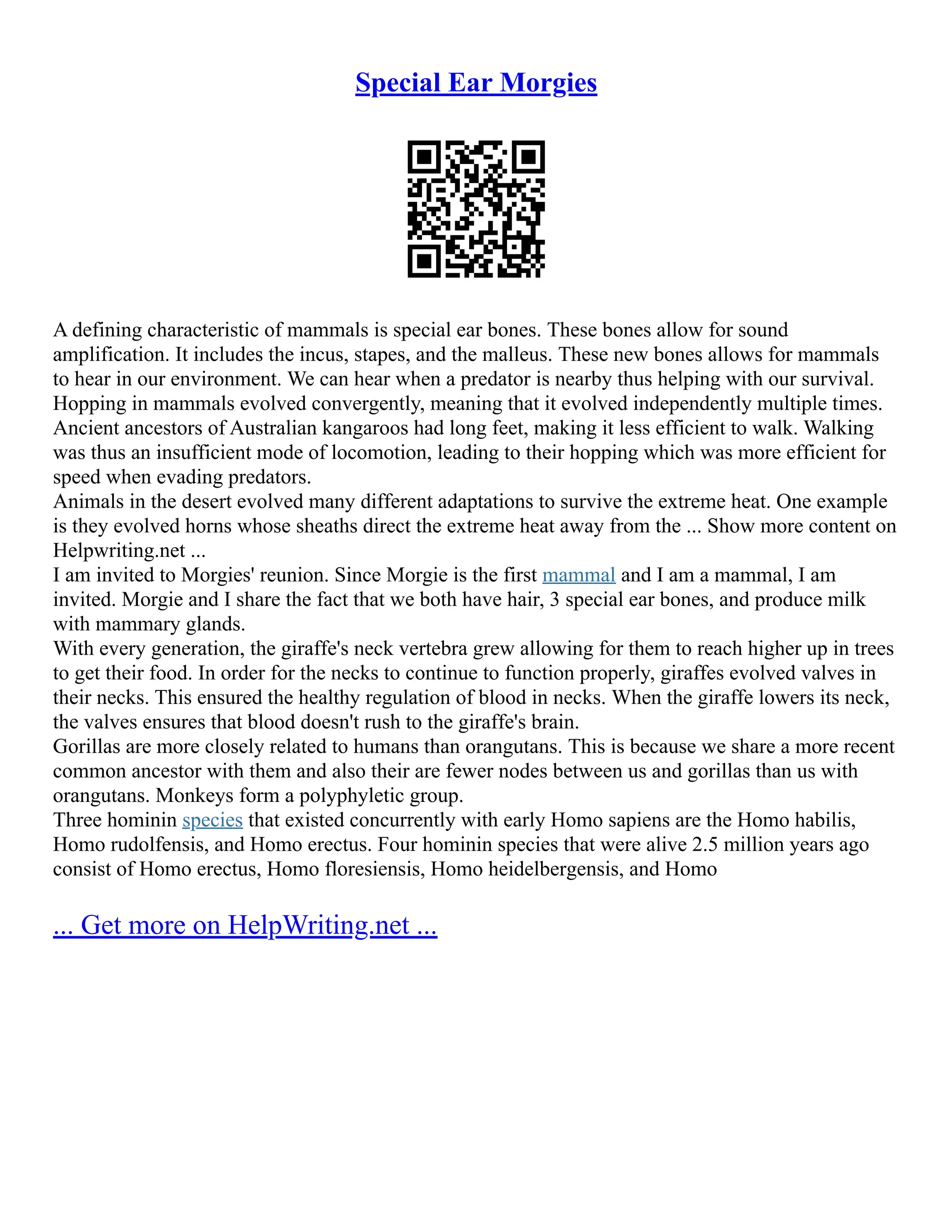 Paleoanthropology | PDF