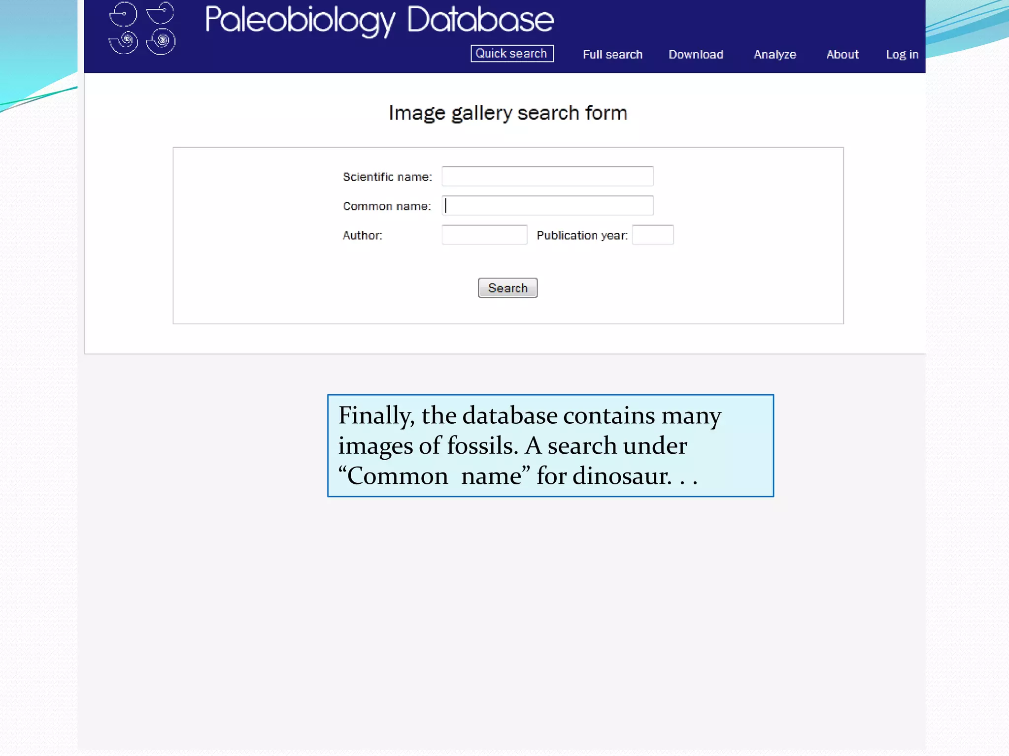 Paleobiology Database | PPTX