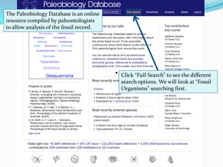 Paleobiology Database | PPTX