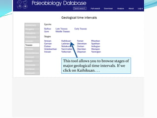 Paleobiology Database | PPTX