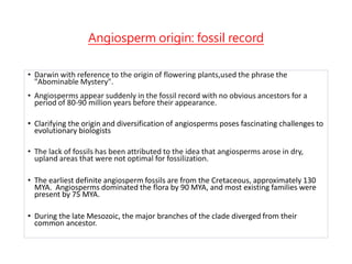 Paleobotany of angiosperms | PPTX