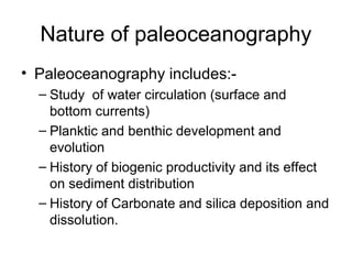 Paleoceanography | PPT