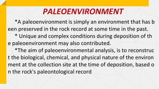 Paleoclimatic and paleoenvironmental | PPTX