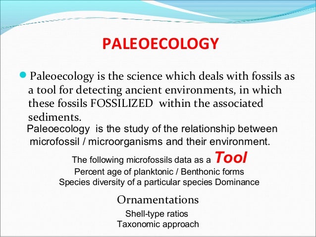 Paleoecology
