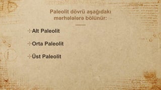 Paleolit dövrü | PDF