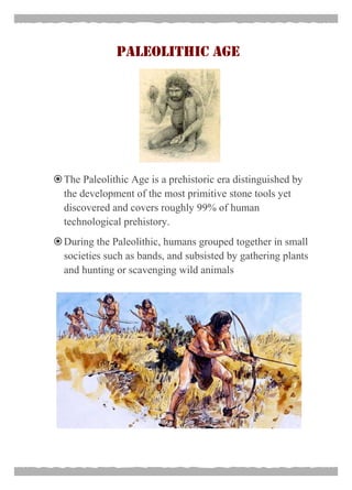 Paleolithic Age Food Supply
