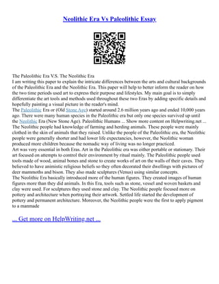 Paleolithic And Neolithic Similarities | PDF