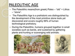 Paleolithic Era Timeline