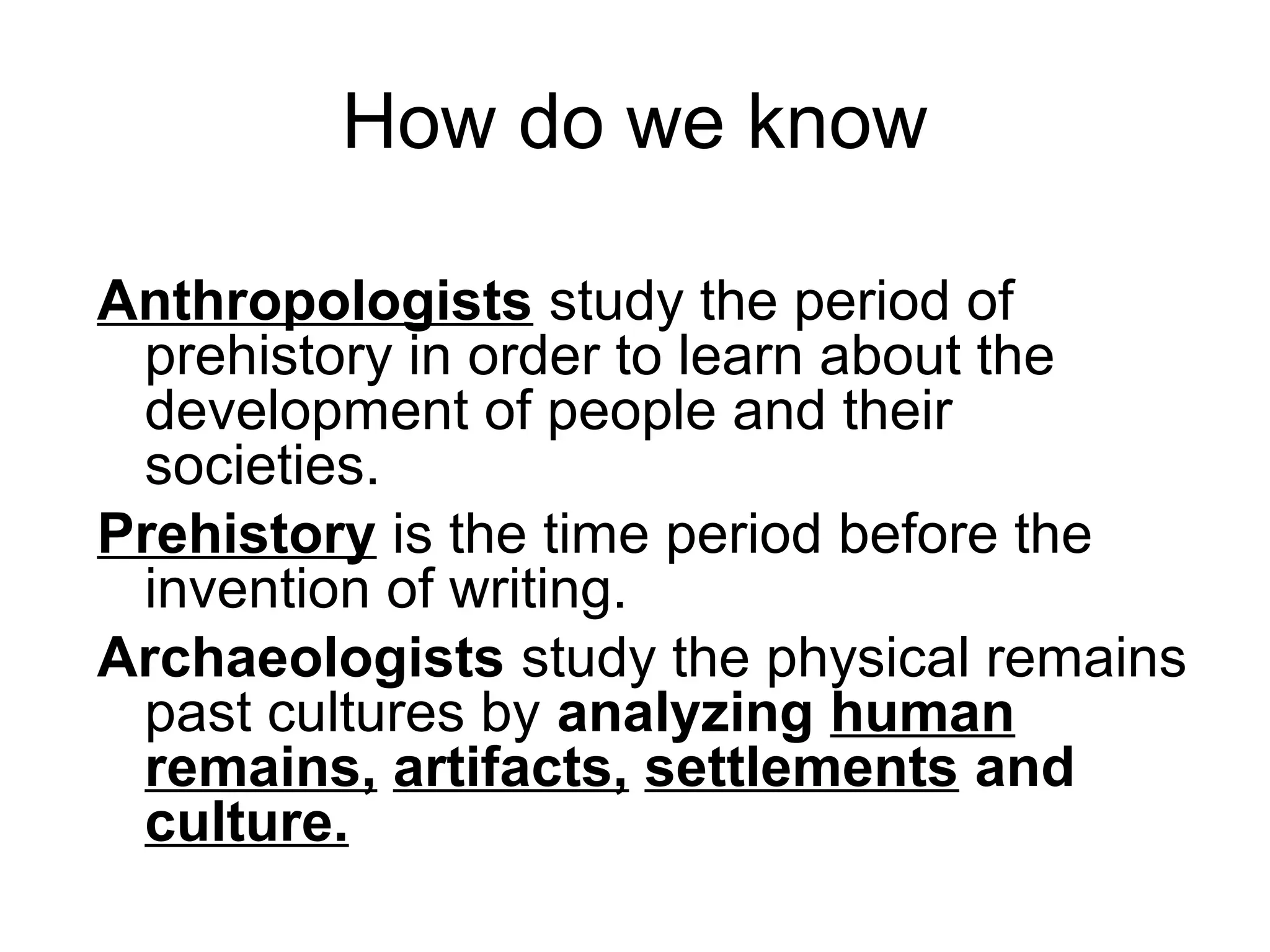 Paleolithic & Neollithic Era | PPT | Geology | Science