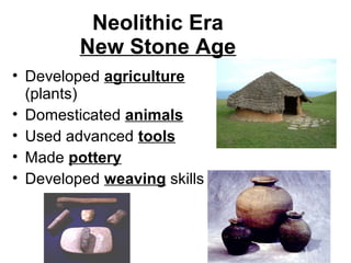 Paleolithic & Neollithic Era | PPT | Geology | Science