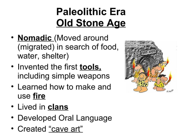 Paleolithic & Neollithic Era | PPT