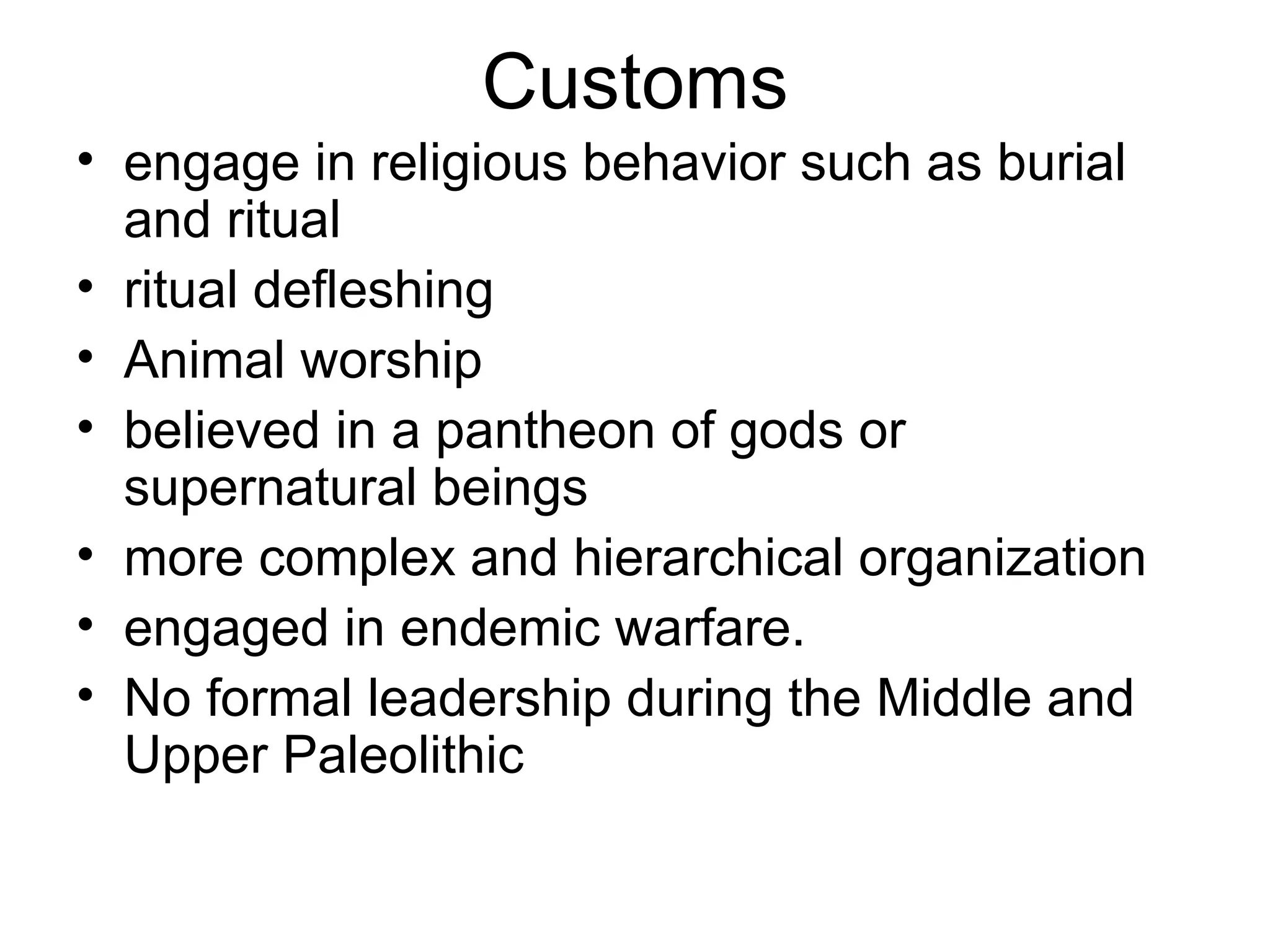 Paleolithic & Neolithic Era | PPT | Geology | Science