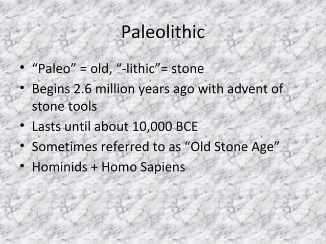 Paleolithic vs neolithic age | ODP | Geology | Science