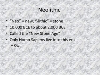 Paleolithic vs neolithic age | ODP | Geology | Science