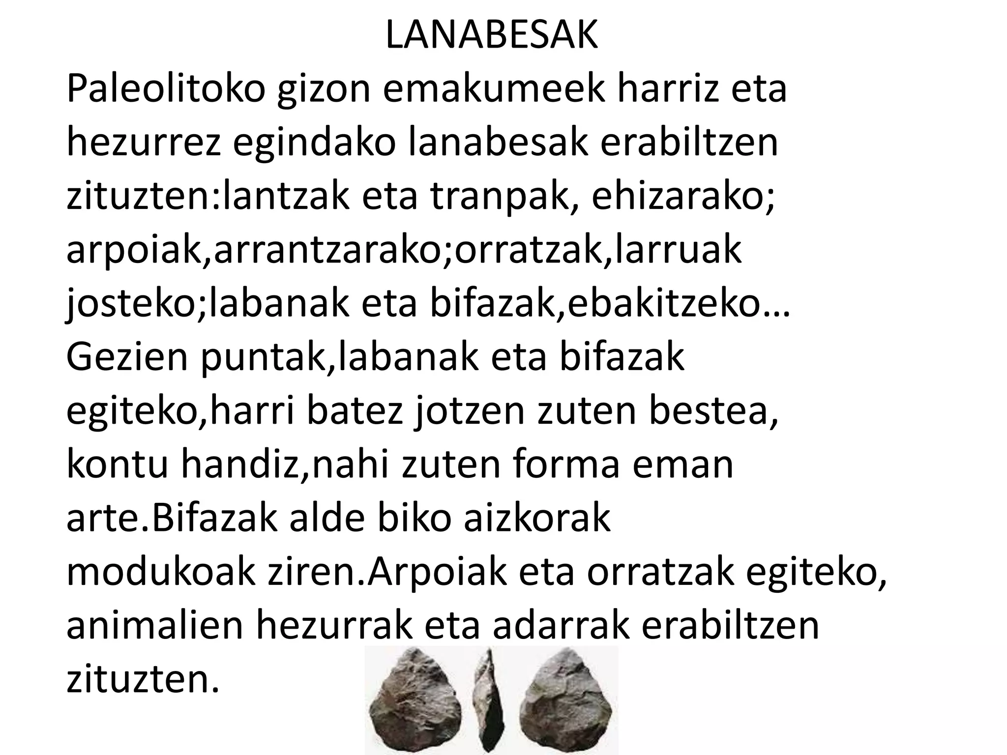 Paleolitoa faissal,araitz ,olaia,irati | PPTX