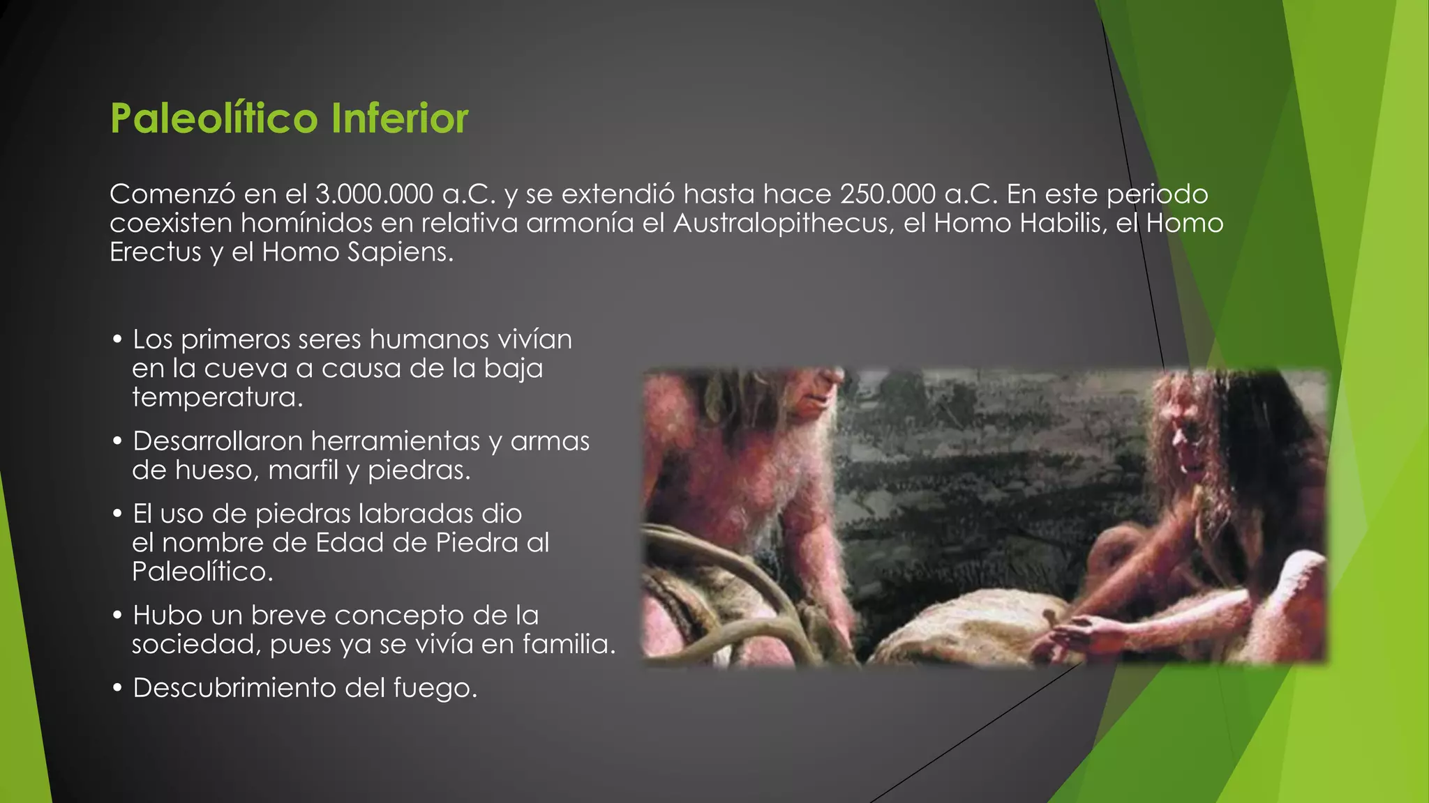 PALEOLITICO | PPTX | Geology | Science