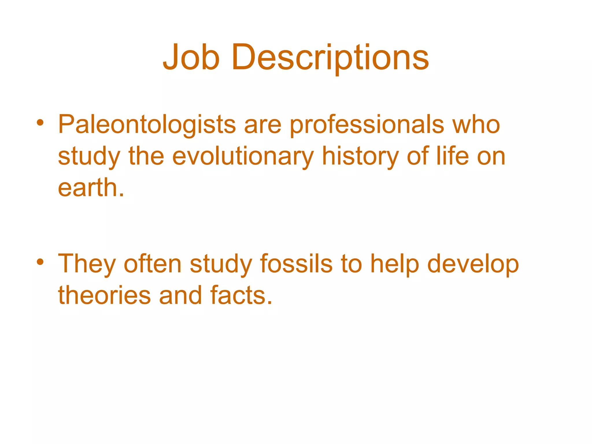 Paleontologist | PPT