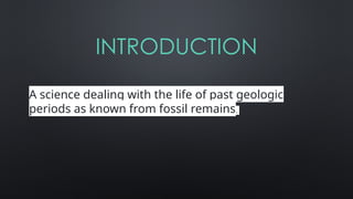 Paleontology Introduction types of fossils.pptx