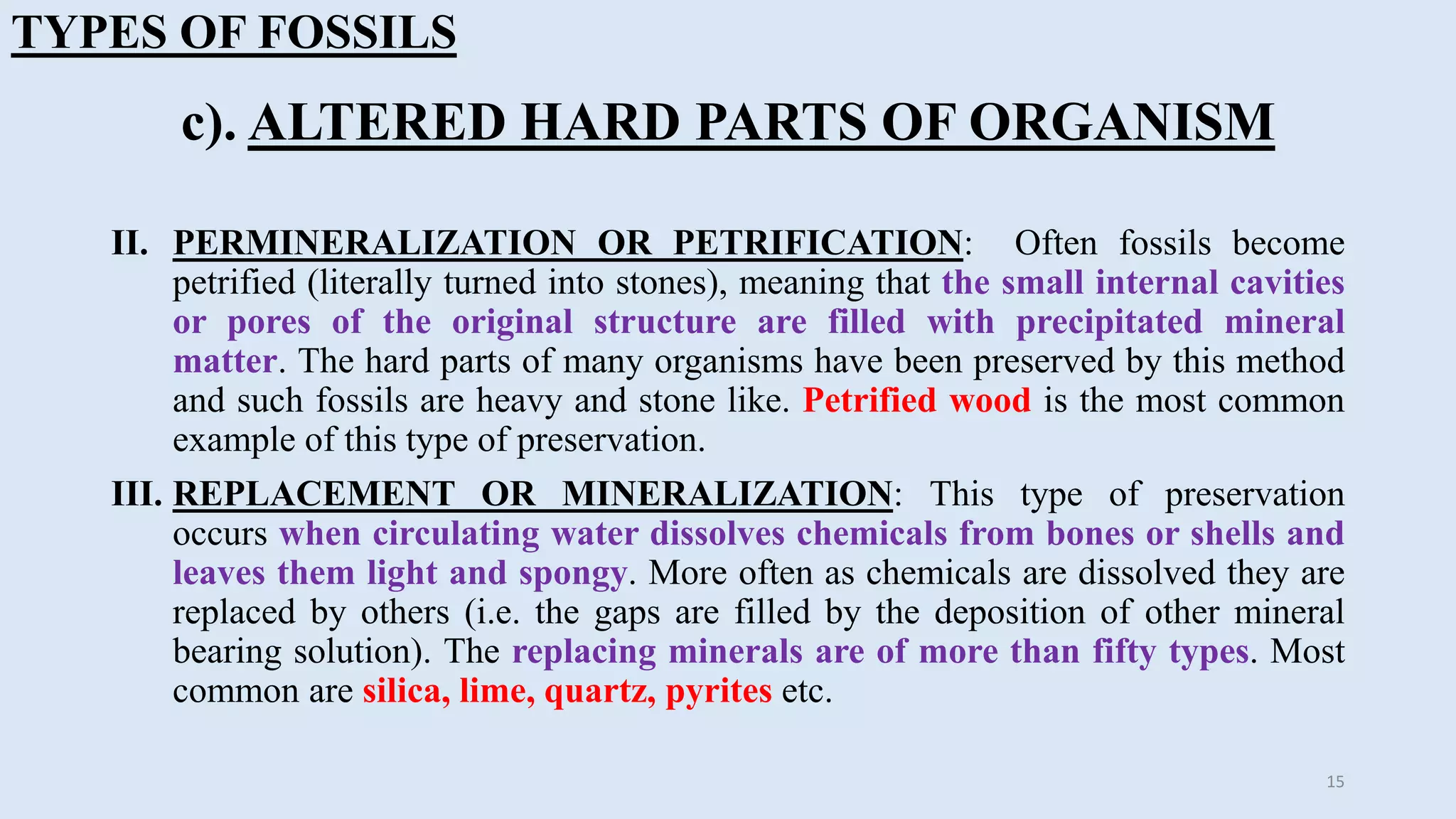 Paleontology, types & uses of fossils | PDF