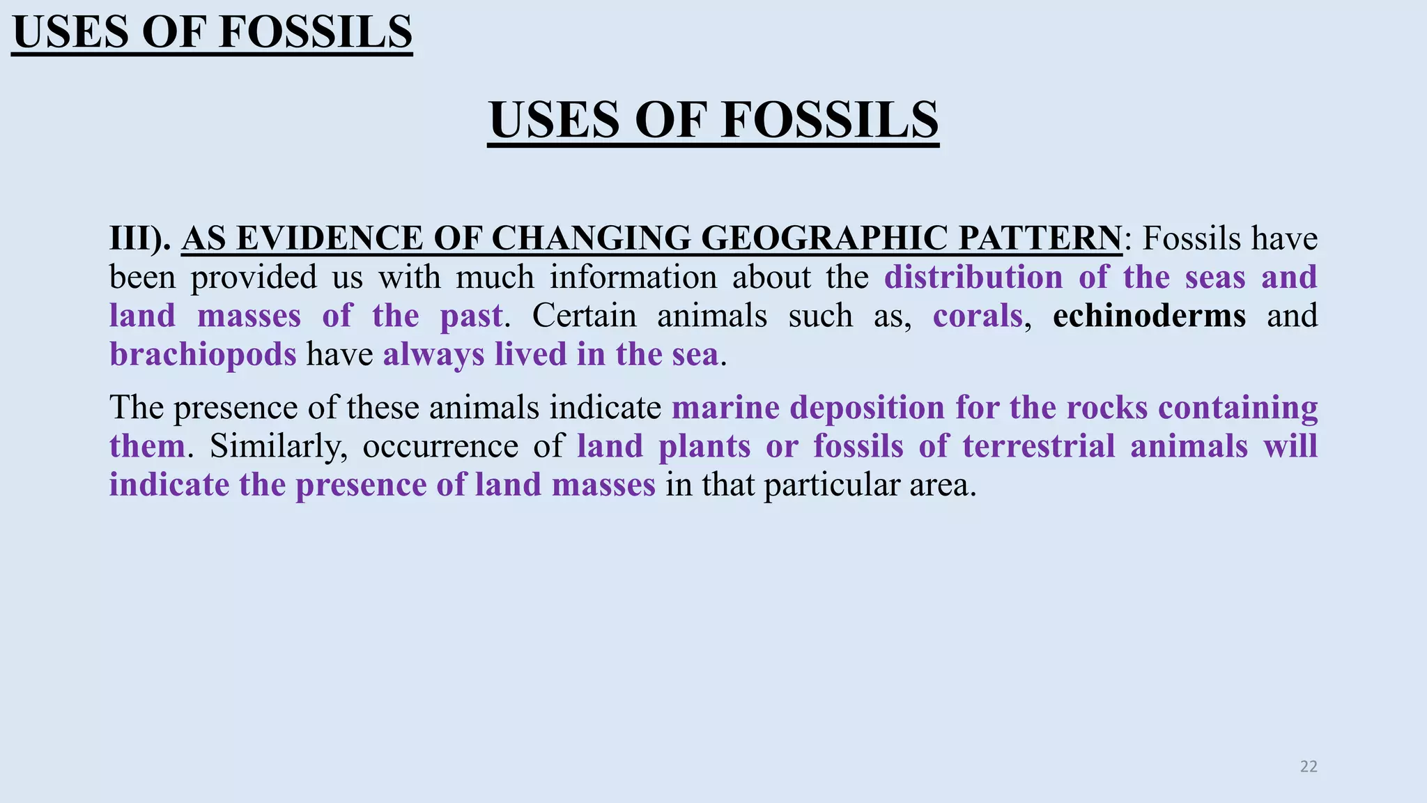 Paleontology, types & uses of fossils | PDF