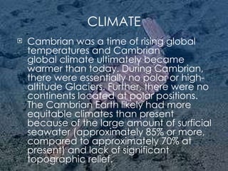 Paleozoic Era Climate Conditions