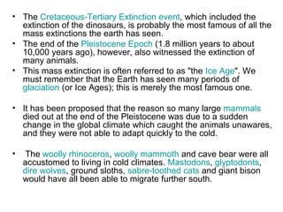 Cenozoic Extinctions