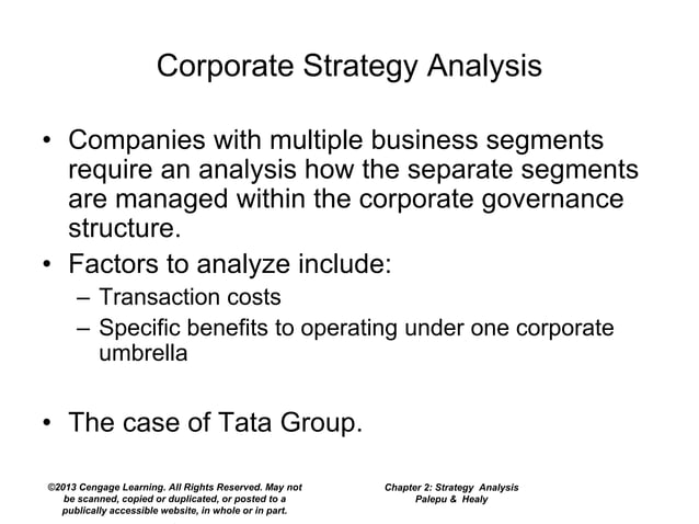 Palepu chapter 2 | PPT
