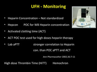 Coagulation Monitoring in Critical Care | PPT