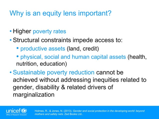 Applying an Equity Lens for Development & Social Protection | PPT