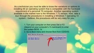 Windows 7 Installation | PPT