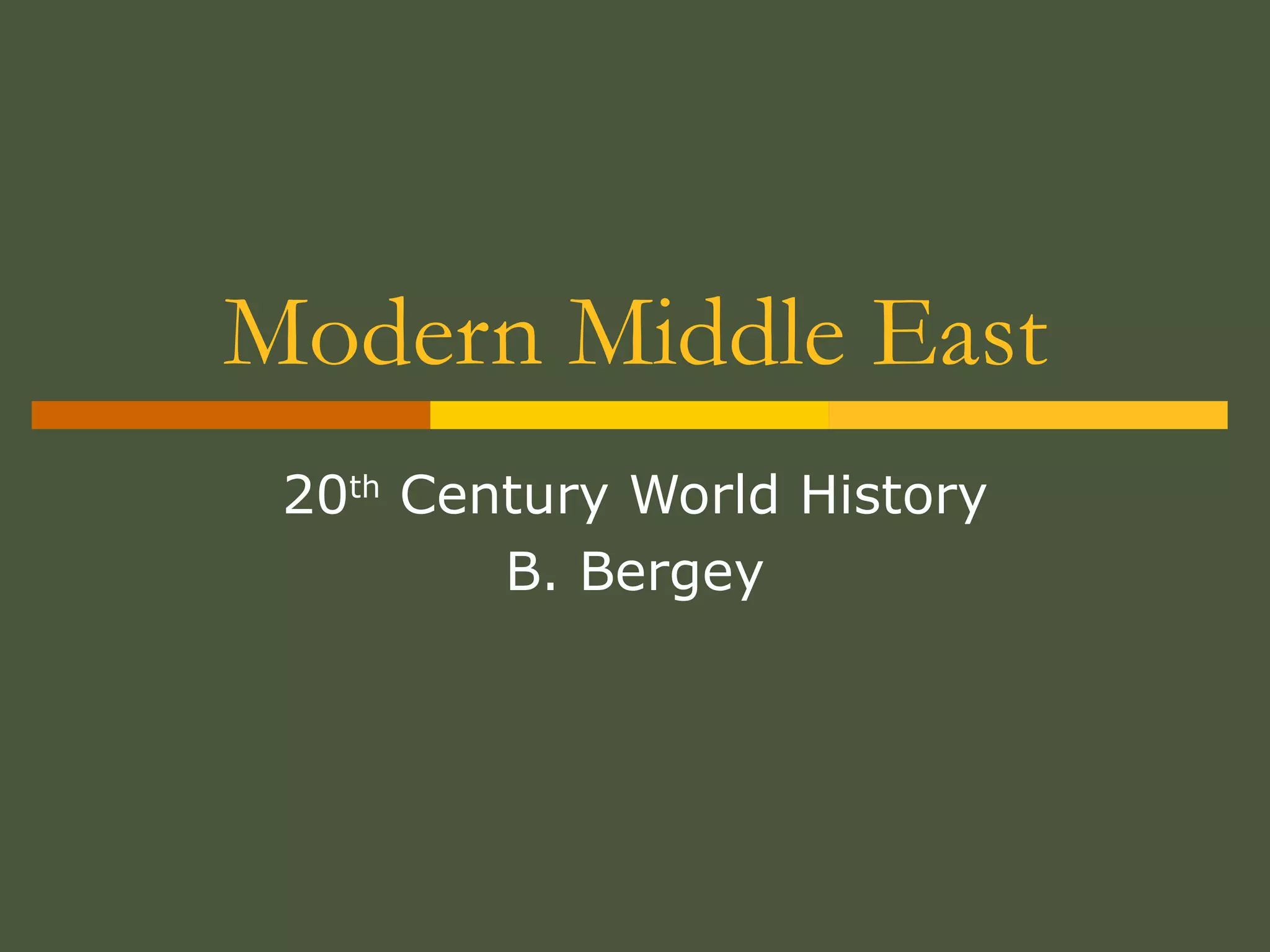 Middle Eastern Culture & History | PPT