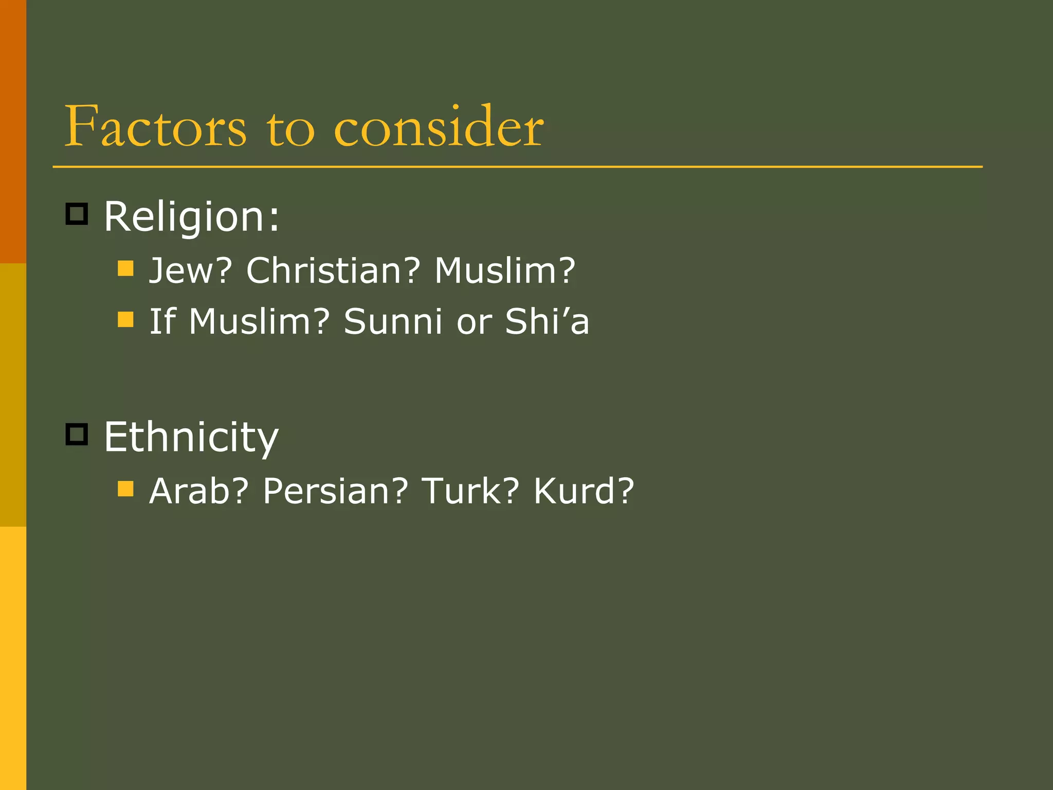 Middle Eastern Culture & History | PPT