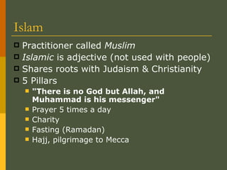 Middle Eastern Culture & History | PPT