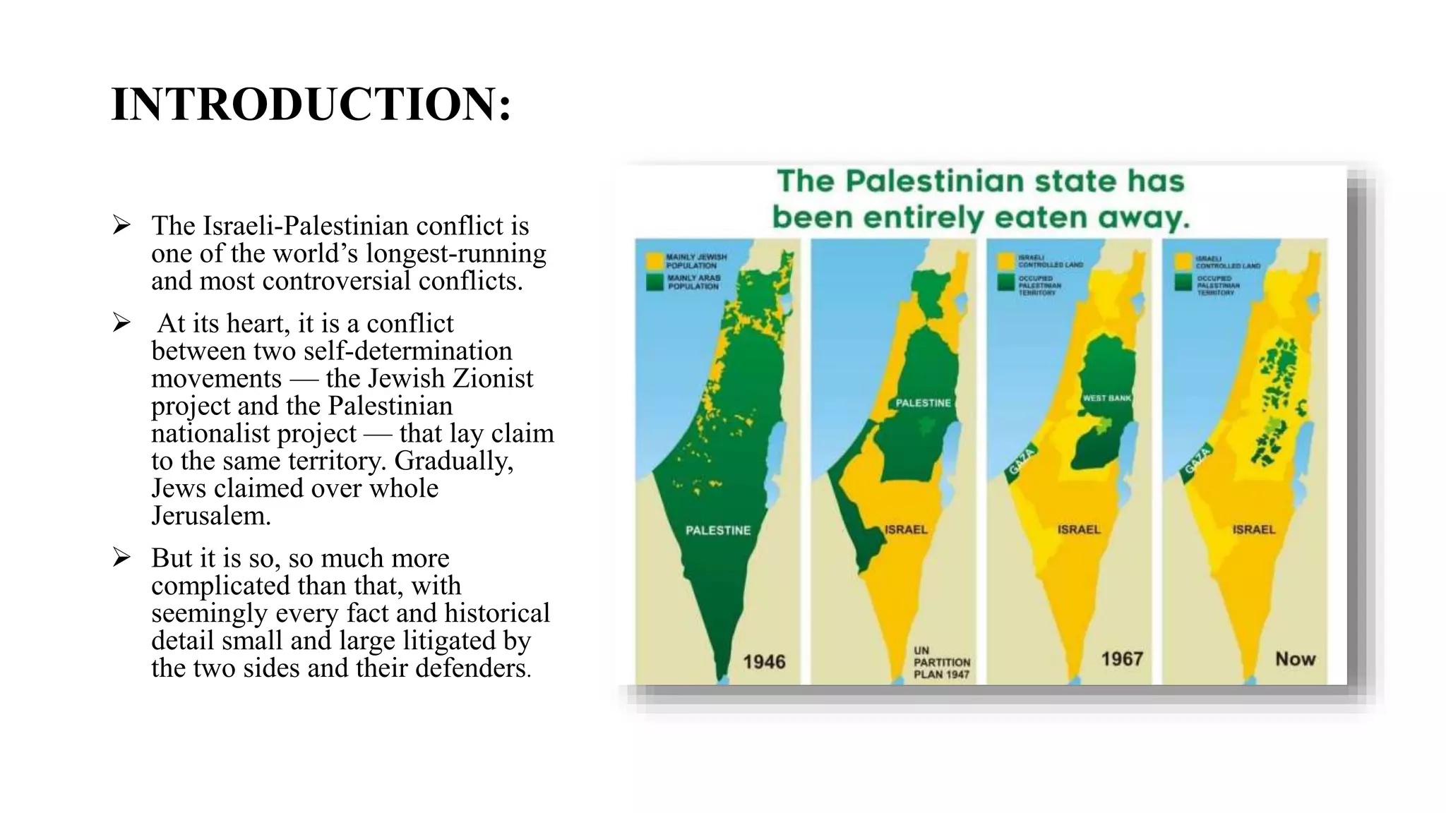 Palestine and israel conflict | PPTX