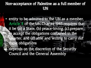 Palestine in united nations | PPT