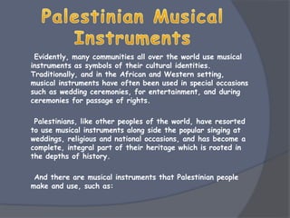 Palestinian music | PPTX