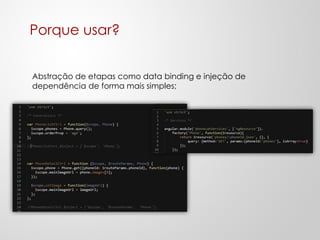 ANGULARJS: UM FRAMEWORK PARA FACILITAR SUA VIDA | PPT