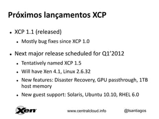 Palestra Técnica do CISL - Xen Cloud Platform - Implementando Nuvens Privadas com XCP 1.1 | PDF