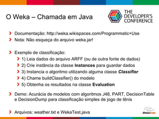 Python x R: mas e o Weka? | PPT