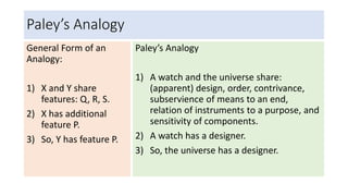 Paley's Analogy | PPTX