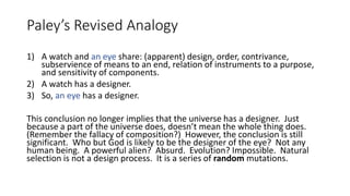 Paley's Analogy | PPTX
