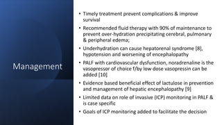 Paediatric Acute Liver Failure | PPTX