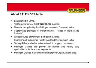 Palfinger At A Glance | PDF | Business | Business and Finance