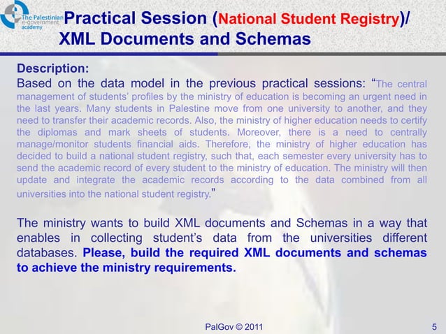 Pal gov.tutorial2.session4.lab xml document and schemas | PPT