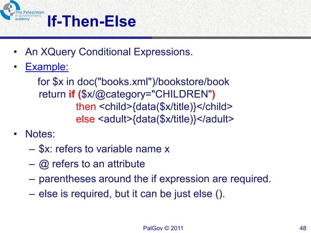 Pal gov.tutorial3.session3.xpath & xquery (lab1) | PPT