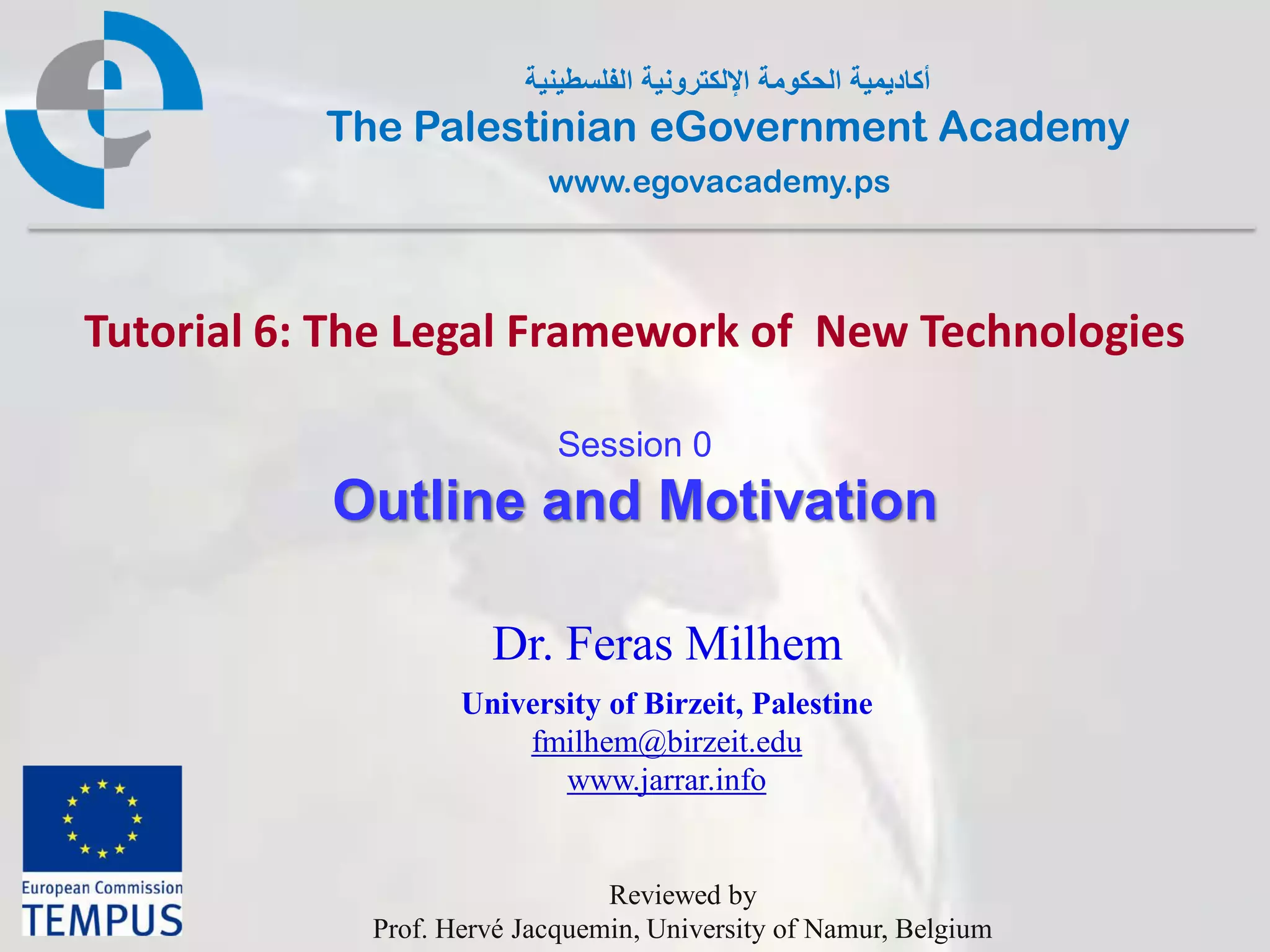 Pal gov.tutorial6.session0.outline | PDF